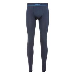 BOSS Lange Unterhose &raquo;Long John 365 Solid&laquo; mit Schriftzug auf dem Bund dunkelblau XL XL Unterhose von BOSS Underwear