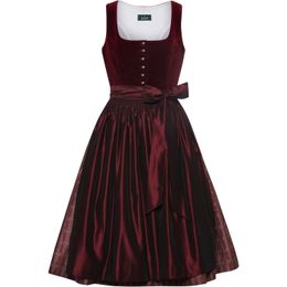 Luis Steindl Midi-Dirndl Bordeaux (Größe: 44)