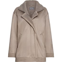 WHITE LABEL Fake-Fur-Mantel Beige (Gr&ouml;&szlig;e: 46)