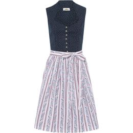 Almsach Midi-Dirndl Blau (Gr&ouml;&szlig;e: 36)