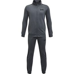 Under Armour Trainingsanzug »UA RIVAL KNIT TRACK SUIT« 1 Stk. tlg. Für Kinder - Material innen weich angeraut Pitch Gray / Black / Black M M...