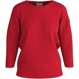 Saint Tropez Rundhalspullover »A2561, MilaSZ R-Neck« Feinstrick mit Viskose, Casual Fit Racing Red M (38) M (38) Casual Pullover von Saint Tropez