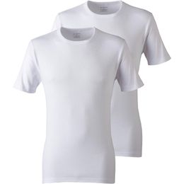 Jockey T-Shirt »Modern Classic« 2er Pack, figurbetonte Passform, Rundhalsausschnitt, kurze Ärmel white L L Klassisches Herren-Shirt von Jockey