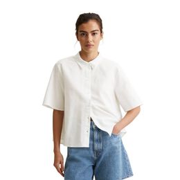 Marc O'Polo MARC O'POLO DENIM Kurzarmbluse Silky White S S Bluse von Marc O'Polo Denim