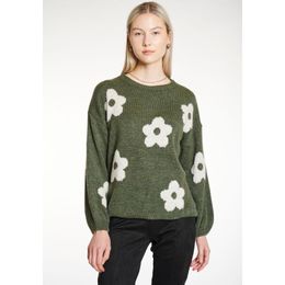 Haily's HAILY’S Strickpullover »LS A SK Fl44ower« khaki flower S S Pullover von HaILY’S in bester Marken-Qualität