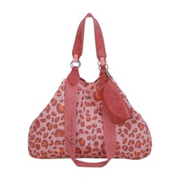 Henkeltasche Fritzi aus Preussen "Izzy", Damen, Gr. B/H/T: 16cm x 36cm x 50cm, rot, Baumwolle, unifarben, Taschen, aus veganen Materialien
