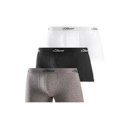 s.Oliver Boxershorts Herren Größe XL graumeliert / schwarz / weiß