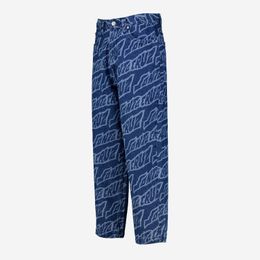 Santa Cruz Dunkelblaue Creep Repeat Big Pants Jeans mit Logo-Muster