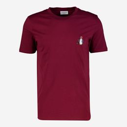 LINDBERGH Dunkelrotes T-Shirt mit Pinguin-Motiv