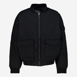 REDEFINED REBEL EST. 2013 Schwarze Steppjacke mit Reißverschluss