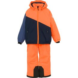 Color Kids Colorkids Colorblock Skianzug Kinder - orange - Gr. 128 - Polyester