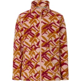 Vaude Pulex Aop Fleecejacke Kinder - rosa - Gr. 110/116 - Polyester