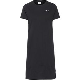 Puma Essential Elevated Jerseykleid Damen - schwarz - Gr. M - Polyester/Baumwolle/Elastan