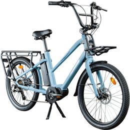 Z&uuml;ndapp Z&uuml;ndapp Longtail M400 E Bike Lastenrad bis 180 kg 24 Zoll Elektrofahrrad 160-195 cm Mittelmotor Cargo Elektro Fahrrad 7 G&auml;nge Pedelec