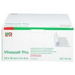 Vliwazell pro Superabsorb.kompr.steril 10x10 cm 10 ST