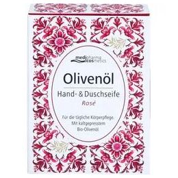 Dr. Theiss Naturwaren Oliven&ouml;l Hand- & Duschseife Rose 100 G