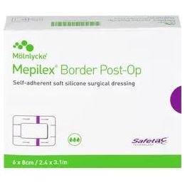 ToRa Pharma Mepilex Border Post-Op Verband Haftend 6x8 cm 10 ST