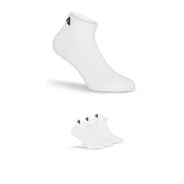 Kurzsocken Fila "UNISEX INVISIBLE PLAIN SOCKS", Herren, Gr. 35-38, weiß, Baumwolle, Elasthan, Polyester, unifarben, elastisch, Socken, mit Logostickerei