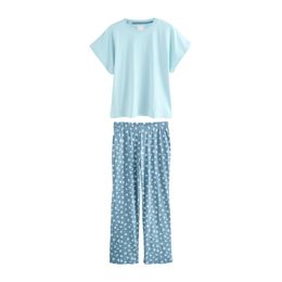 next Pyjama Damen Gr&ouml;&szlig;e S blau / rauchblau Winterkleid