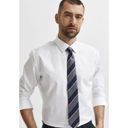 Businesshemd Selected Homme "SLHSLIMETHAN SHIRT", Herren, Gr. L, N-Gr, weiß, Web, Obermaterial: 100% Baumwolle, Hemden