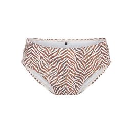LINGA DORE Bikini-Hose in Camel/ Weiß - 69% | Größe 40 | Damen-bademode
