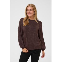 Kaffe Strickpullover Damen Gr&ouml;&szlig;e XXL mokka