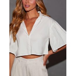 Milan Kiss Bluse in Wei&szlig; - 81% | Gr&ouml;&szlig;e S | Damen-blusen