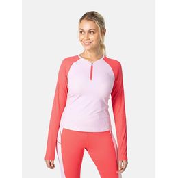 KARI TRAA Funktionslongsleeve "Linnea" in Rosa/ Rot - 66% | Gr&ouml;&szlig;e XS | Damen-outdoor-tops-shirts