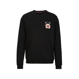 19V69 Italia Sweatshirt 'Nico Apr&eacute;s Ski' Herren Gr&ouml;&szlig;e M beige / hellblau / rot / schwarz