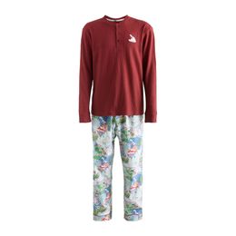 Cath Kidston Pyjama Herren Gr&ouml;&szlig;e S royalblau / gr&uuml;n / rot / wei&szlig;