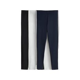 The Set Leggings Damen Gr&ouml;&szlig;e S navy / hellgrau / schwarz / wei&szlig;