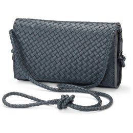 Allan K Damen-Handtasche geflochten, dunkelblau