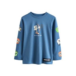 next Shirt 'Minecraft' Jungen Gr&ouml;&szlig;e 98 blau / hellgr&uuml;n / hellrot / wei&szlig;