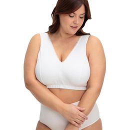 sheego Gro&szlig;e Gr&ouml;&szlig;en B&uuml;gelloser BH in Bustier-Form, im Doppelpack, marine+wei&szlig;, Gr&ouml;&szlig;e 105G - Damen