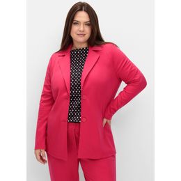 sheego Große Größen Blazer mit Reverskragen, sorbet pink, Größe 58 - Damen