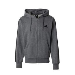 adidas Sportswear Sweatjacke Herren Gr&ouml;&szlig;e XS graumeliert / schwarz / wei&szlig;