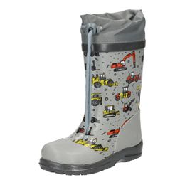 Beck Gummistiefel 'Baustelle' Jungen Gr&ouml;&szlig;e 21 gelb / grau / anthrazit / hellrot