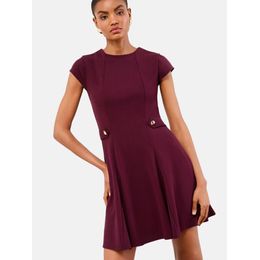 Lipsy Kleid Damen Gr&ouml;&szlig;e 36 burgunder Winterkleid