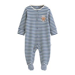 next Schlafanzug Jungen Gr&ouml;&szlig;e 56 navy / braun / wei&szlig;