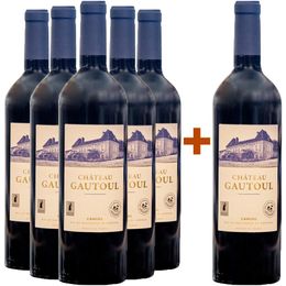 Ch&acirc;teau Gautoul 5+1 Paket Cahors Malbec 2015 Trocken - S&uuml;dwestfrankreich &ndash; Probierpaket AOP