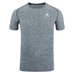 Odlo T-Shirt Crew Neck S/S Bekleidung Herren grau