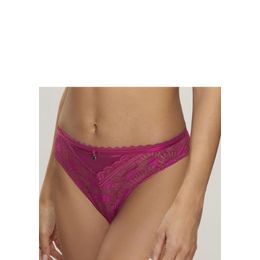 s.Oliver Stringpanty 'Adèle' pink Gr. 44/46 für Damen. Mit Schmuckelemente, Spitze. Körpernah