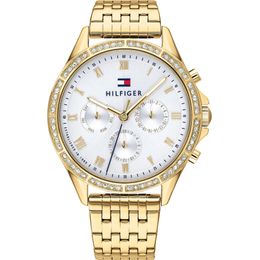 Tommy Hilfiger Uhr Damen Gr&ouml;&szlig;e One Size gold / wei&szlig;