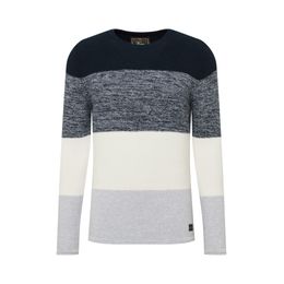 Key Largo Pullover 'Jogi' Herren Gr&ouml;&szlig;e L navy / rauchblau / blaumeliert / wei&szlig;