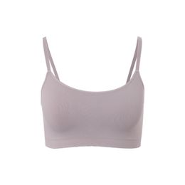 Tchibo - Seamless-Bustier mit Spitze - Damen - Gr. XS - grau