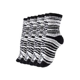 Yenita Socken Damen Gr&ouml;&szlig;e 36/41 grau / schwarz / wei&szlig;