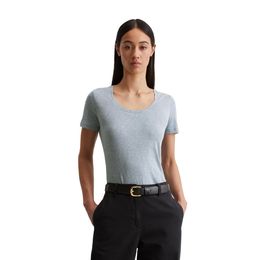 Marc O'Polo MARC O'POLO Damen T-Shirt "mit getwistetem Ausschnitt"m823, Basic, Gr. XXS, unifarben, Obermaterial: 100% Baumwolle, Shirts