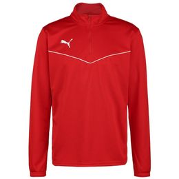 Puma Sportsweatshirt 'TeamRise' Herren Größe XS rot / weiß
