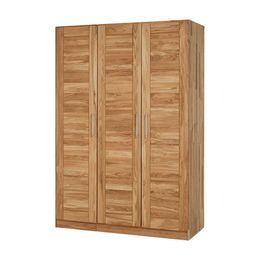 Pharao24.de Kleiderschrank mit 3 Türen Wildeiche Massivholz