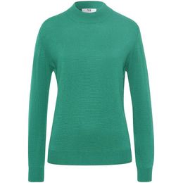 Peter Hahn - Stehbund-Pullover Modell Sabrina, gr&uuml;n, Gr. 46 / L - Seide